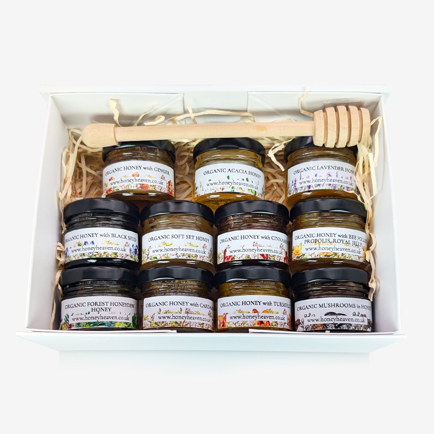 Great selection of mini honey