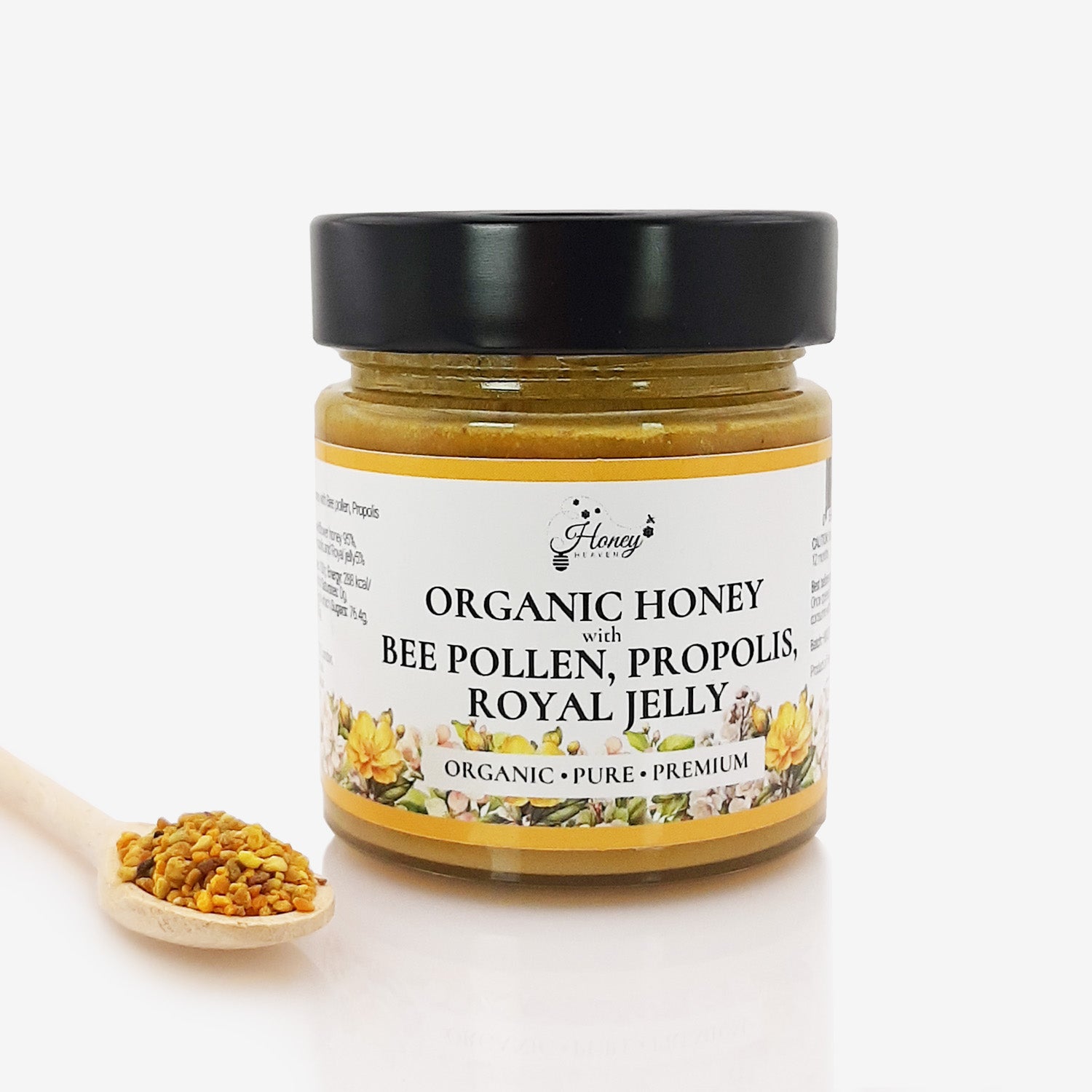Royal Jelly Honey with Bee Pollen and Propolis – Mushroom Honey