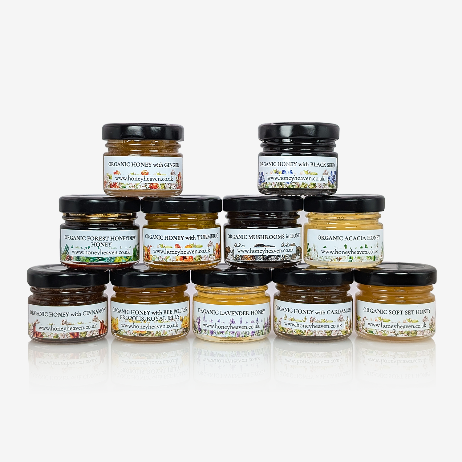 Great selection of mini honey